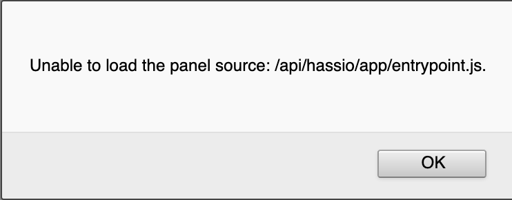 Unable to load the panel source: /api/hassio/app/entrypoint.js · Issue #1442 · home-assistant ...