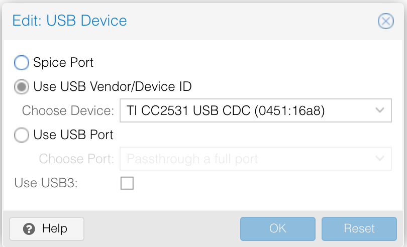 CC2531 working on rPi but not on OVA image on proxmox · Issue #546 ...