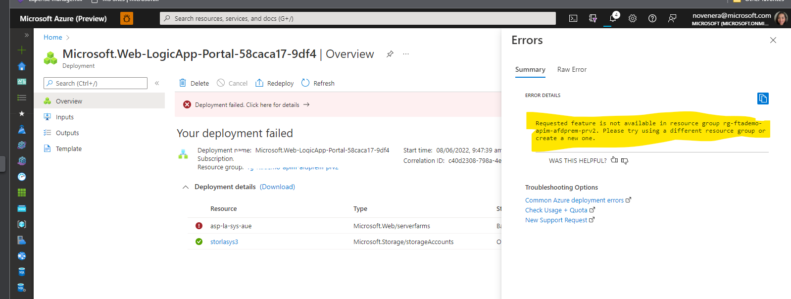 Unable To Deploy Logic Apps Standard With Zone Redundancy Enabled · Issue 567 · Azurelogicapps 0884