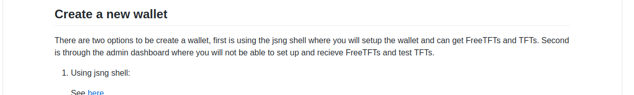 clear any "FreeTFT" related in quick start documentaion · Issue #2698 · threefoldtech/js-sdk ...