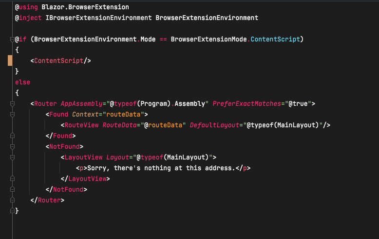 @page "/contentscript.html" is not working · Issue #23 · mingyaulee/Blazor.BrowserExtension · GitHub