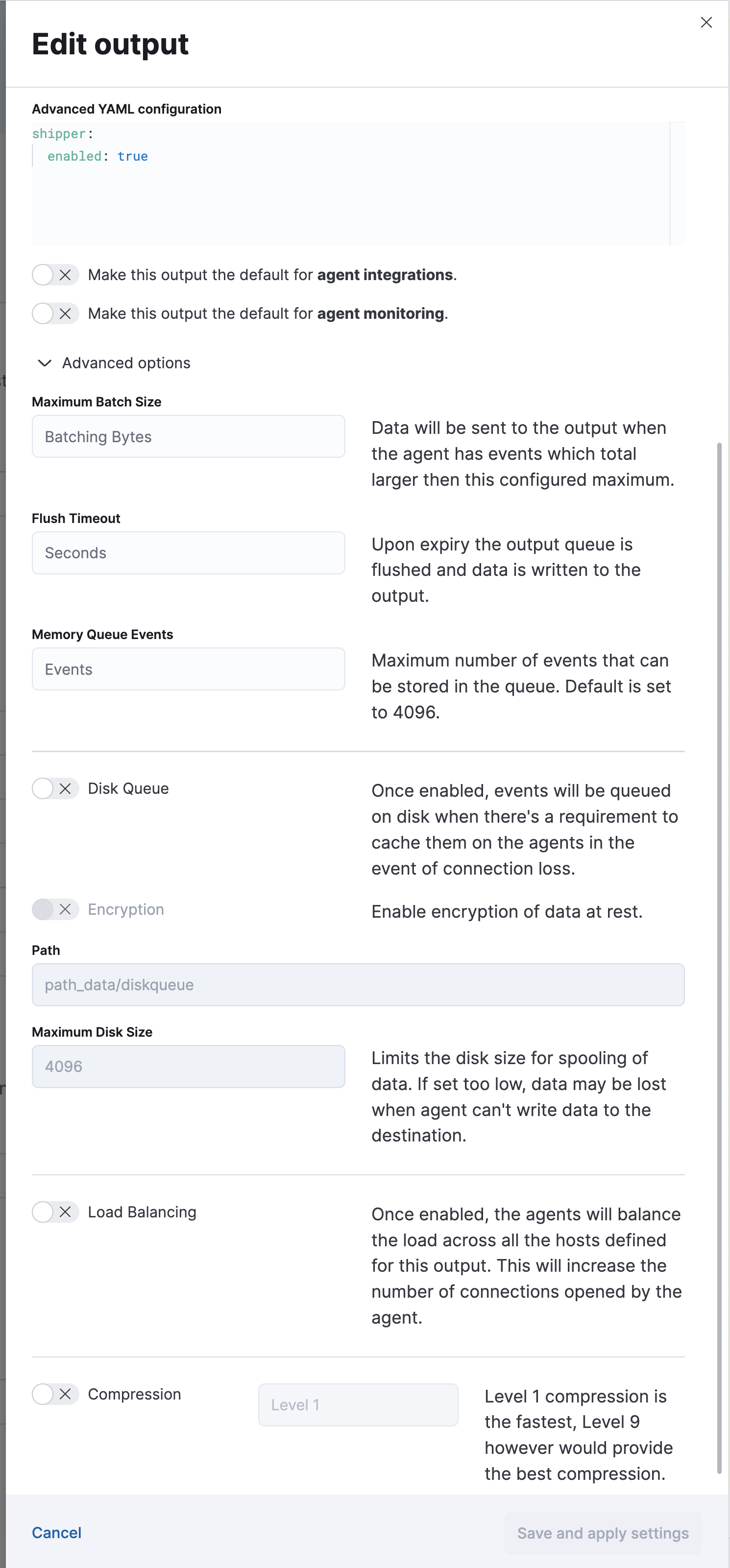 [Fleet] Add option to enable disk queue for elastic-agent-shipper · Issue #141508 · elastic ...