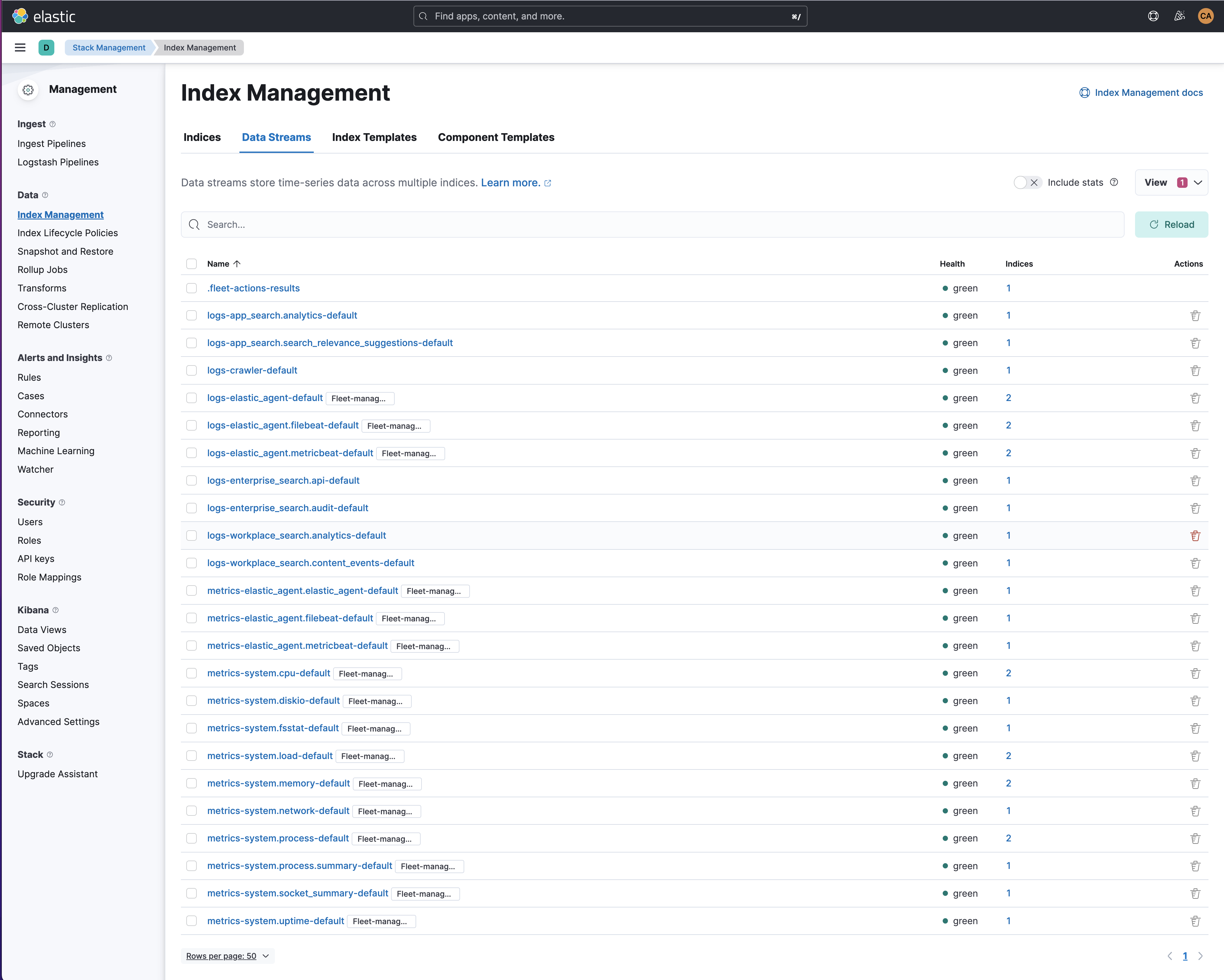 [Fleet]: Data streams are not shown on Kibana upgrade from 7.17.8 > 8.6.0 · Issue #147605 ...