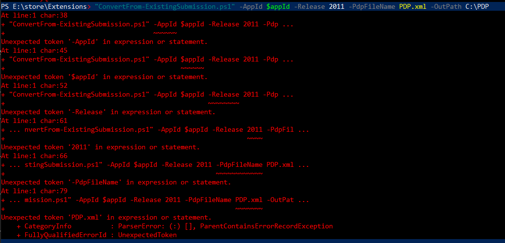 Steps are missing to get the PDP files · Issue #215 · microsoft/StoreBroker · GitHub
