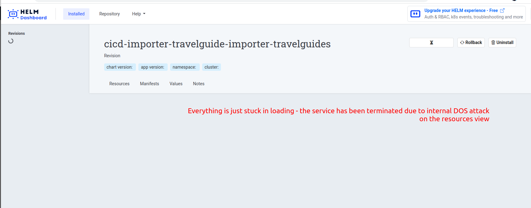 The dashboard DOS attacks the service during initial load · Issue #372 · komodorio/helm ...