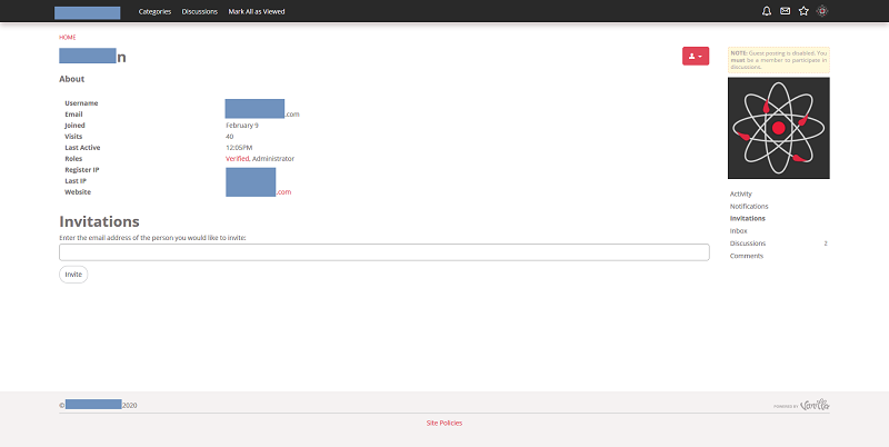 Filled invitation list breaks profile page layout · Issue #10122 · vanilla/vanilla · GitHub