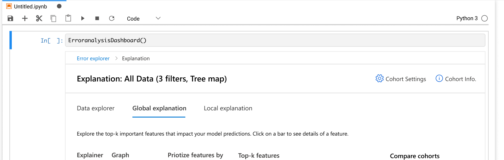 [Error Analysis] Left alignment of all interpretML tabs · Issue #233 · microsoft/responsible-ai ...