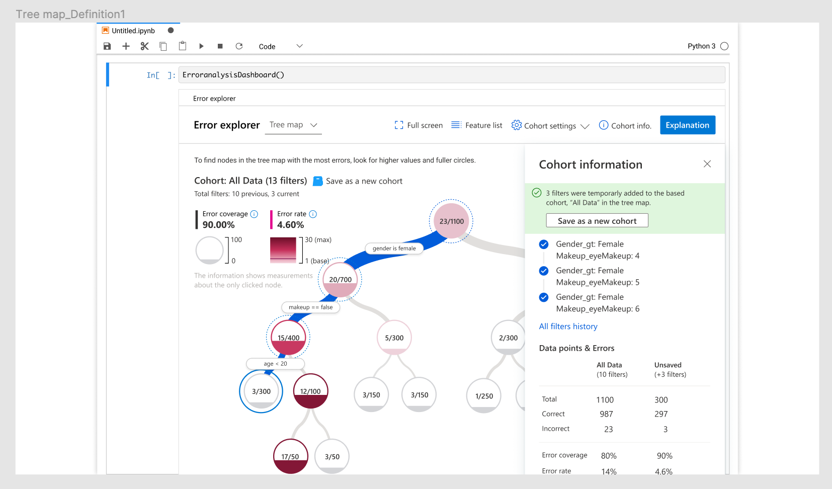 [Error Analysis] Cohort name (N-filters) + Filter display in the info panel · Issue #248 ...