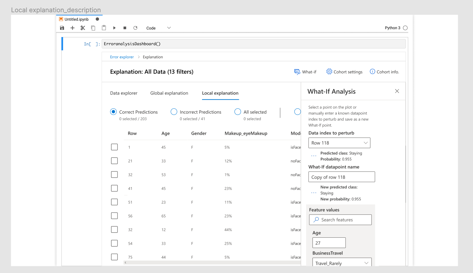 Error Analysis Automatic Focus After Creating A What If Datapoint · Issue 254 · Microsoft