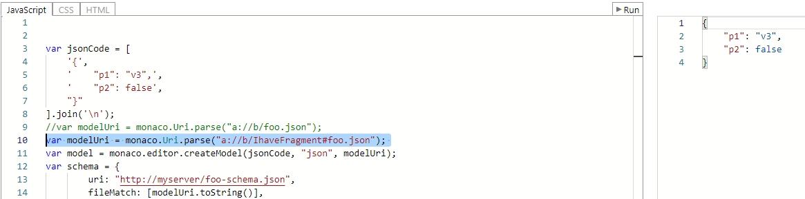 Custom JSON schema validation isn't working when using special characters in model URI · Issue ...