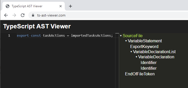 Export declaration using a const · Issue #695 · dsherret/ts-morph · GitHub