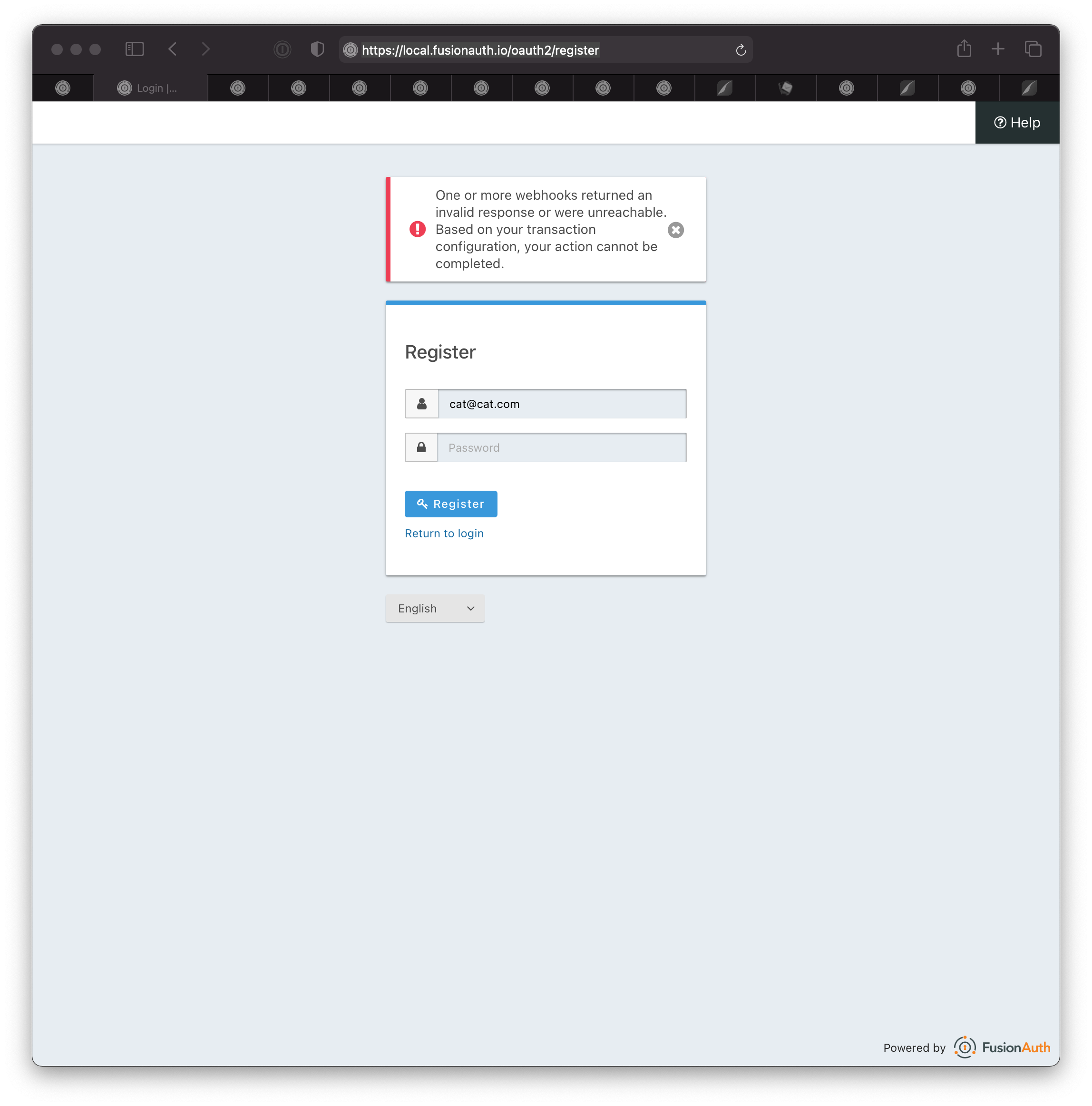 Webhook Failure on Registration Screen causes FusionAuth to Fallback to ...