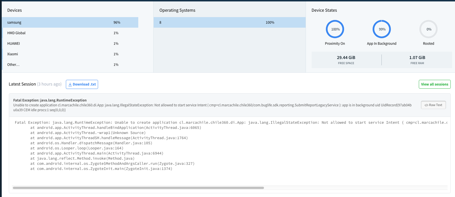 App Crash in android 8 · Issue #41 · Buglife/buglife-android · GitHub