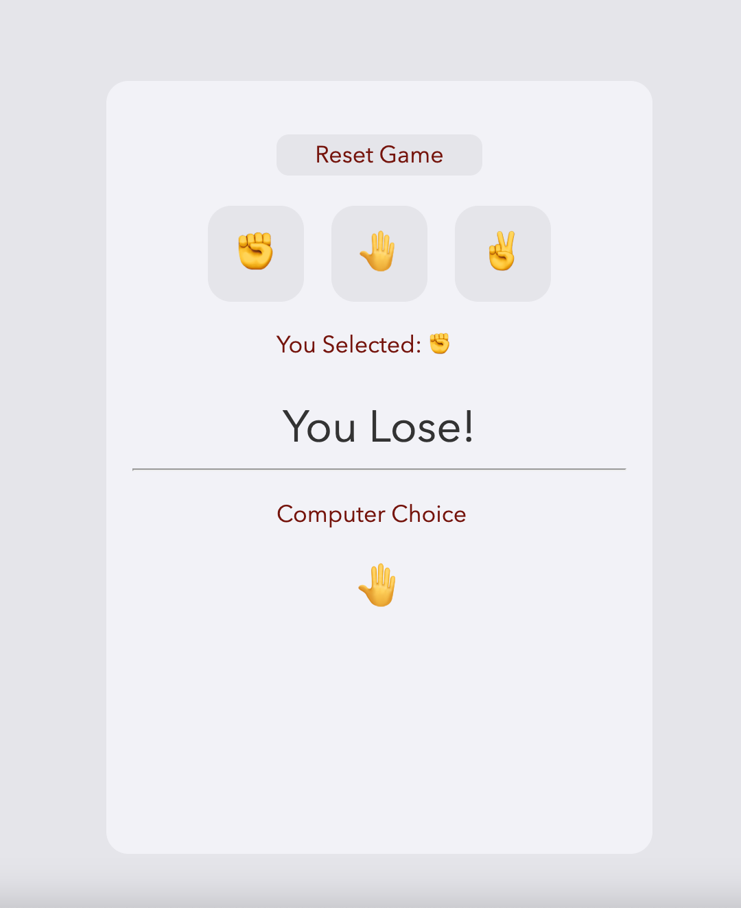 GitHub - rafiyashahana/rock-paper-scissor-app: Game of rock-paper ...