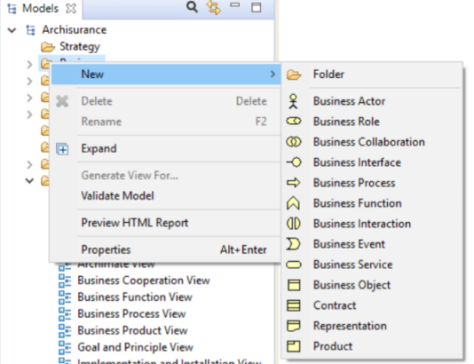 When creating new items in folder tree - no icons in menu · Issue #263 · archimatetool/archi ...