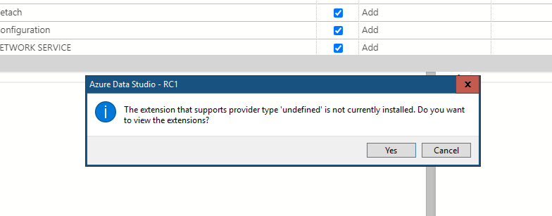 Create Project From Database fails when launched without DB context · Issue #23861 · microsoft ...
