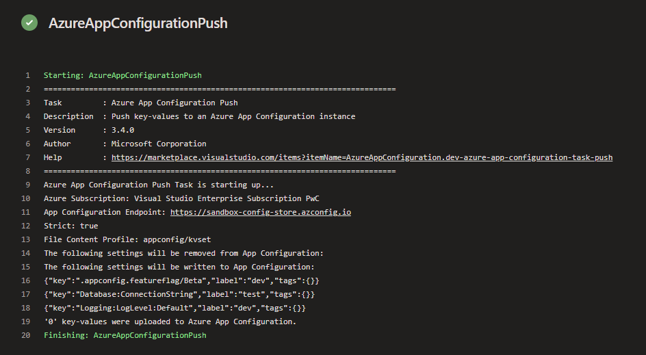 Azure App Configuration Push Task Ignores Kvset Content Type · Issue 696 · Azure