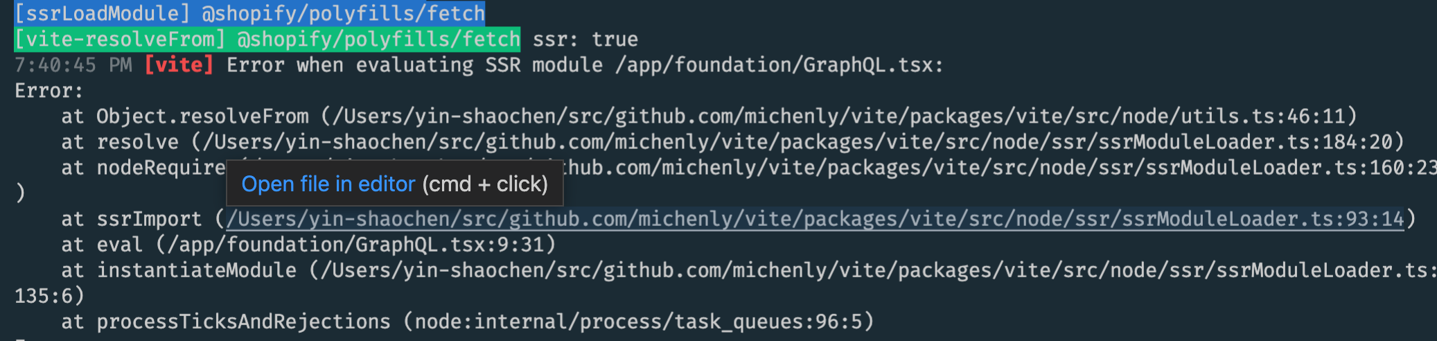Is `ssrLoadModule` not using any of the plugins by design? · vitejs vite · Discussion #3464 · GitHub