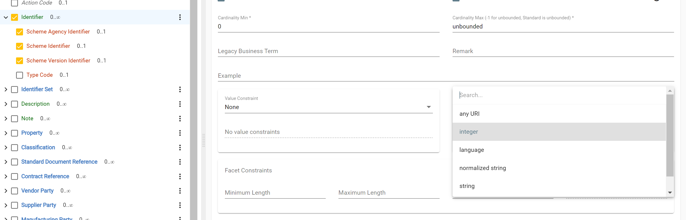 Allow BCCs referencing BCCPs based on Open Identifier to be selected as an integer (override ...