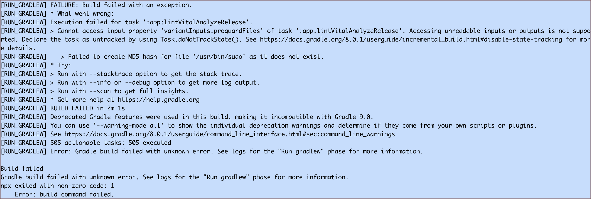 Expo 49 - Android Gradle Release failure - app:lintVitalAnalyzeRelease · Issue #23720 · expo ...