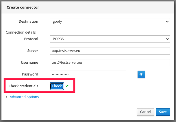 Getmail: credentials check fails in some cases · Issue #6577 · NethServer/dev · GitHub