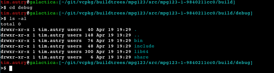 mpg123 fails install Linux x64-linux triplet - portfile.cmake trying to copy from /lib instead ...