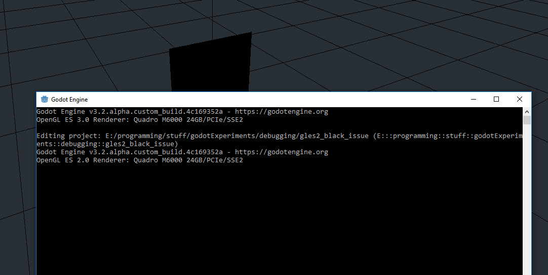 GLES2: 3d renders all objects black · Issue #31922 · godotengine/godot · GitHub