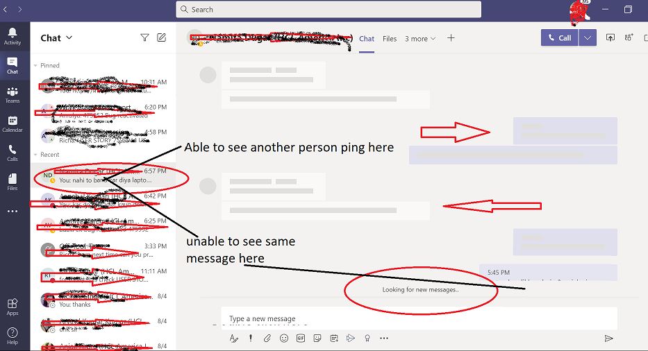 [Desktop Application ][Teams]Unable to read message on chat window and ...