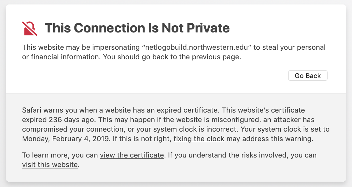 netlogobuild has expired certificate · Issue #1708 · NetLogo/NetLogo · GitHub
