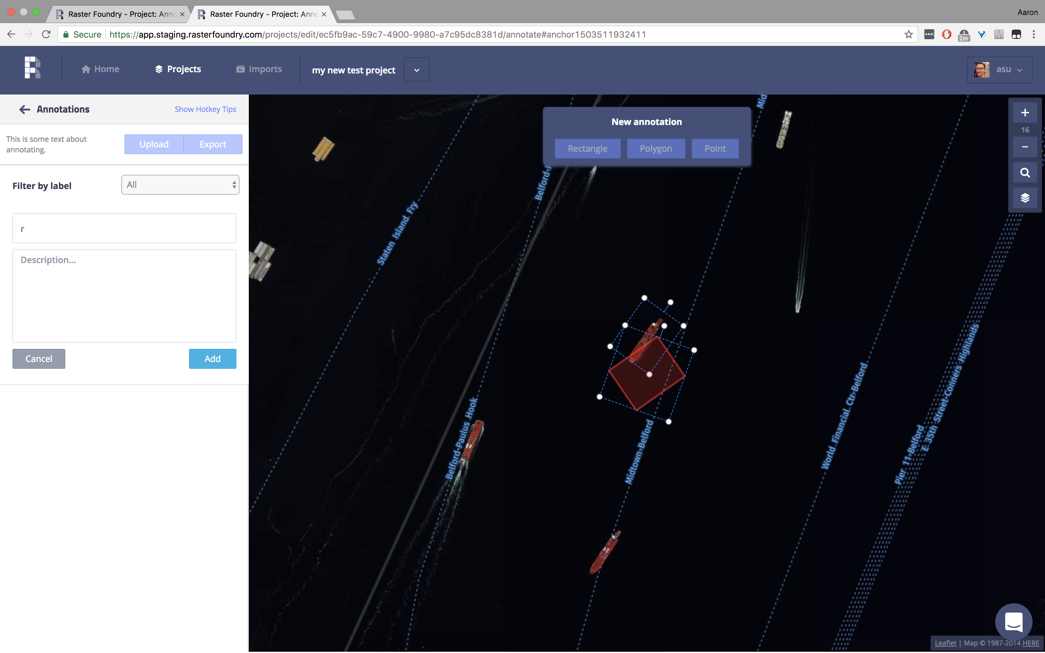 [Staging] Annotation rotate handles persist while they shouldn't · Issue #2451 · raster-foundry ...