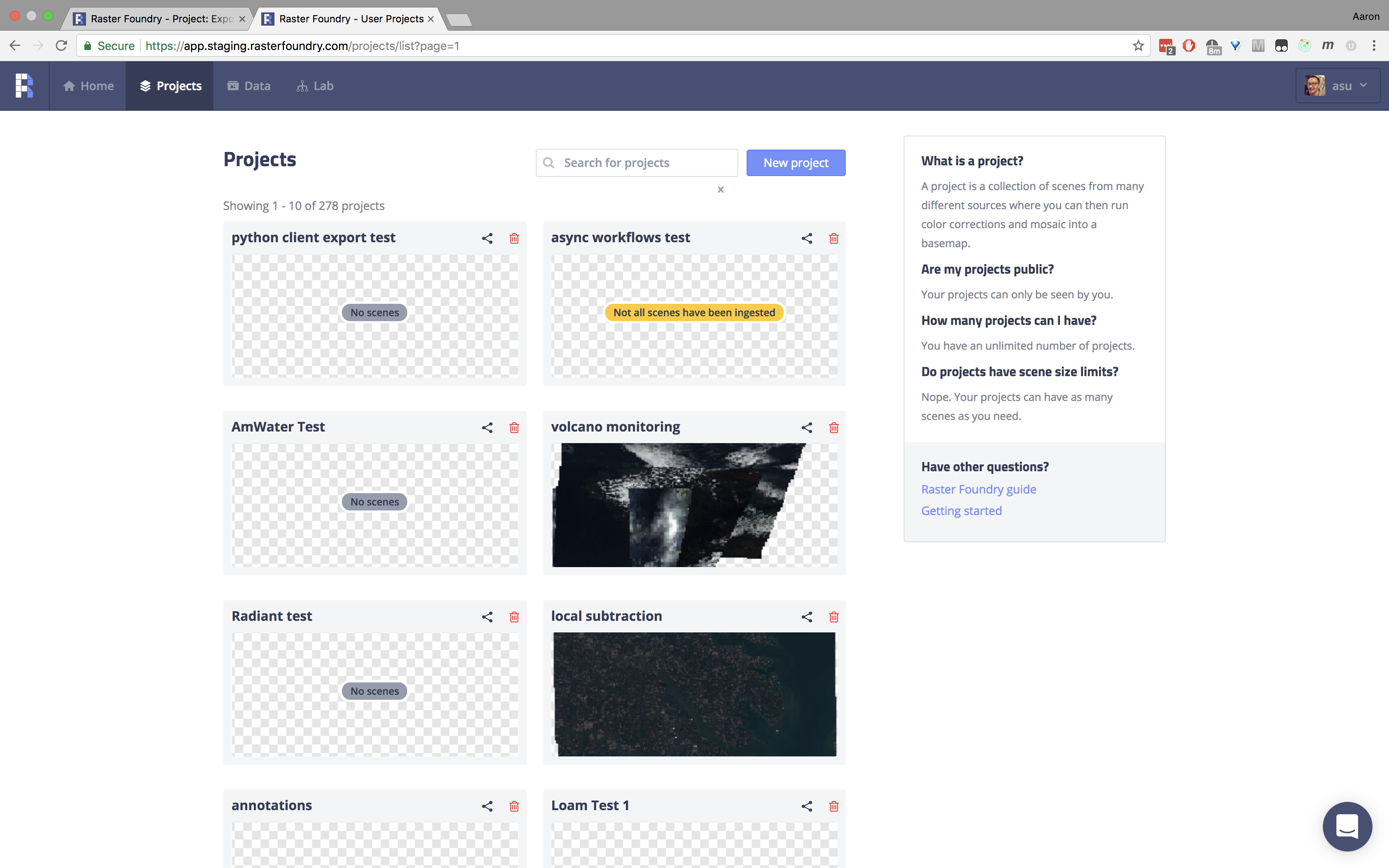 Staging - users can see projects they don't own · Issue #3095 · raster-foundry/raster-foundry ...