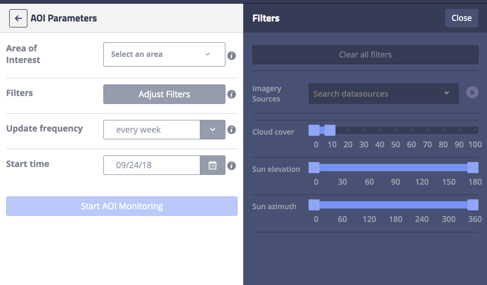 Fix style for datasource filter on AOI params panel · Issue #4087 · raster-foundry/raster ...