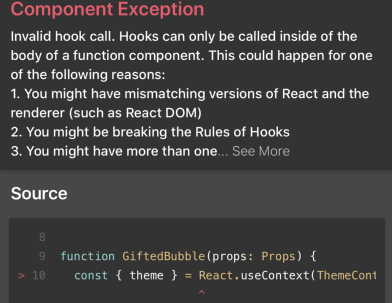 [bug] renderX methods are not hooks friendly. · Issue #1777 · FaridSafi/react-native-gifted-chat ...