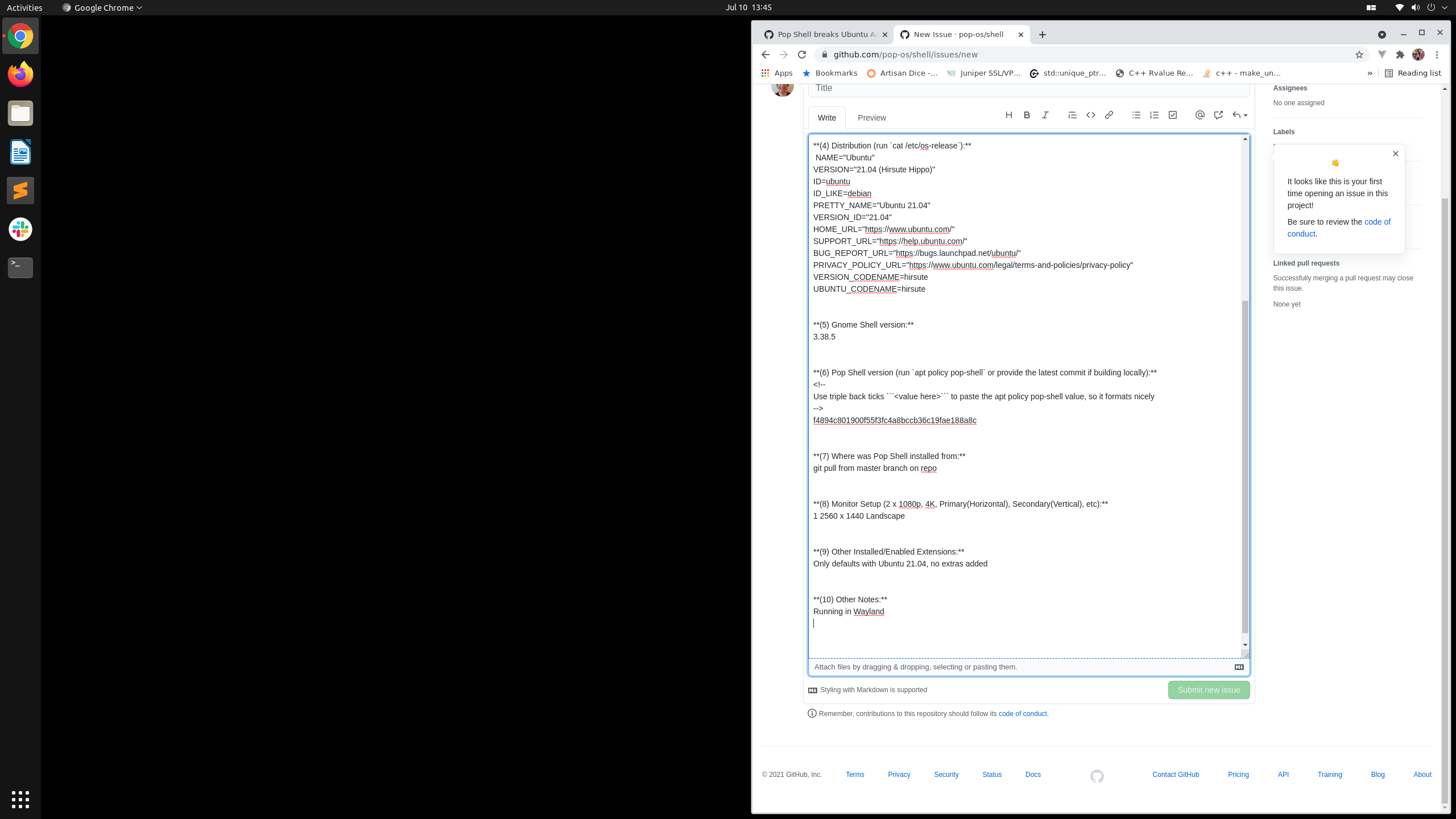 Extra @!72,27;BDH window on Ubuntu · Issue #1075 · pop-os/shell · GitHub