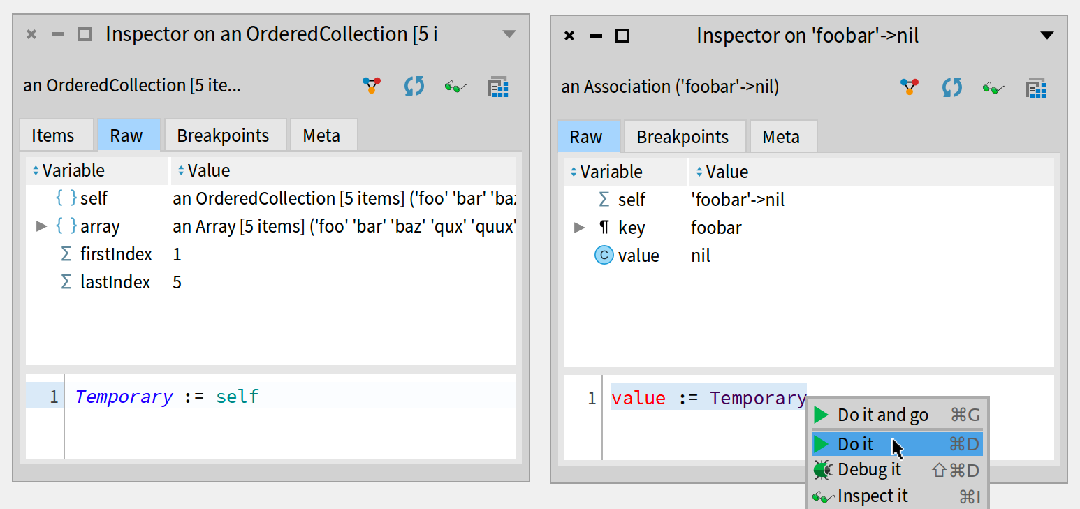 Objects in inspector windows cannot easily be connected · Issue #15233 · pharo-project/pharo ...