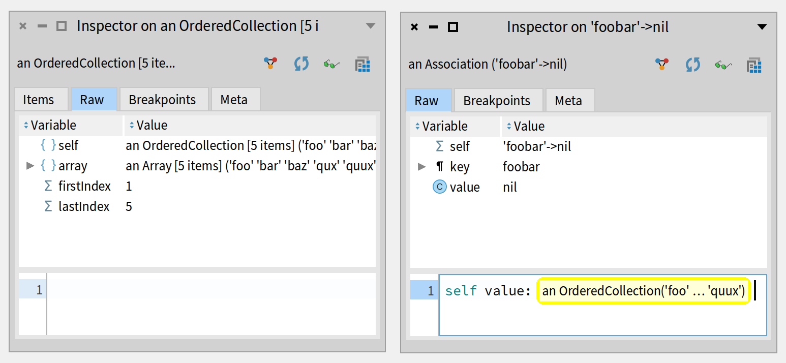 Objects in inspector windows cannot easily be connected · Issue #15233 · pharo-project/pharo ...