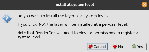 I can't install the Vulkan layer · Issue #2474 · baldurk/renderdoc · GitHub