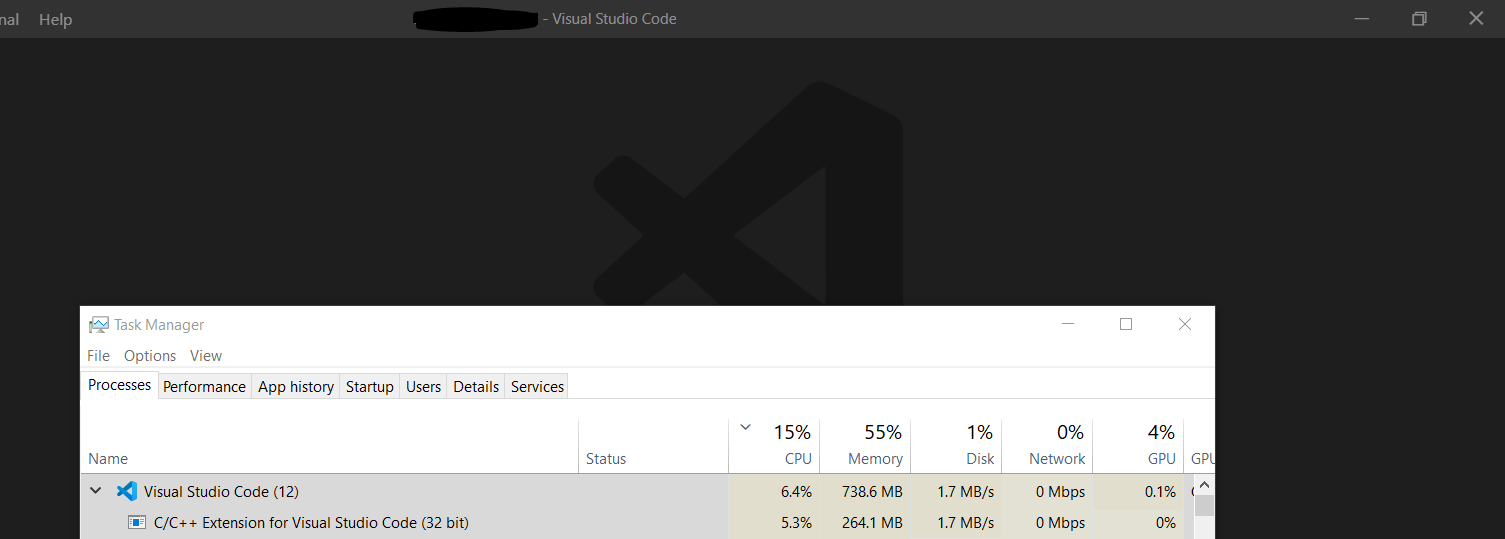 cpptools.exe keeps tag parsing every single file in a folder, 99.9% of which are not even used ...