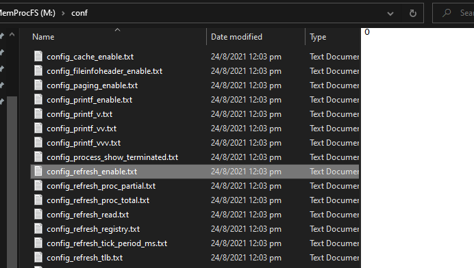 config_refresh_enable cannot be enabled · Issue #74 · ufrisk/MemProcFS · GitHub