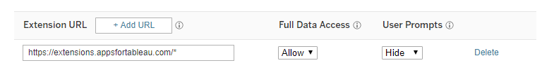 Idea: Enable specific extensions wildcard on Tableau Server · Issue #169 · tableau/extensions ...