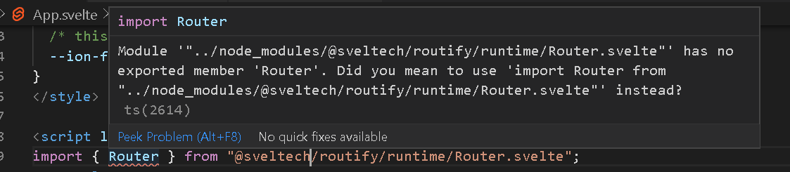 JSX element type 'Router' does not have any construct or call signatures.ts(2604) · Issue #248 ...
