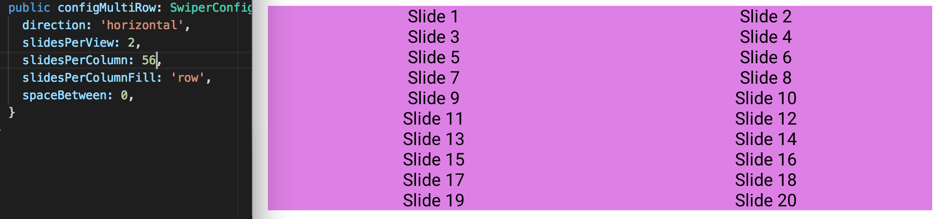 slidesPerColumn option almost inactive when used with slidesPerColumnFill = 'row' · Issue #2331 ...