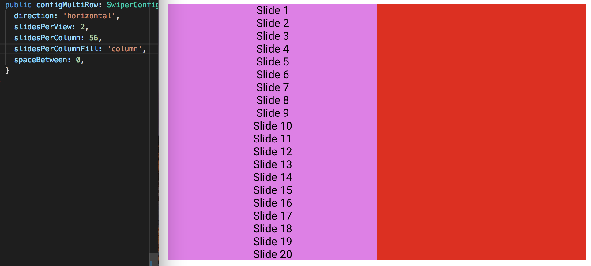 slidesPerColumn option almost inactive when used with slidesPerColumnFill = 'row' · Issue #2331 ...