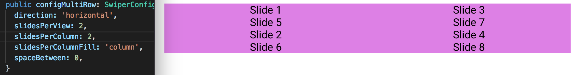 slidesPerColumn working strangely when used with slidesPerColumnFill = ‘column' · Issue #2332 ...