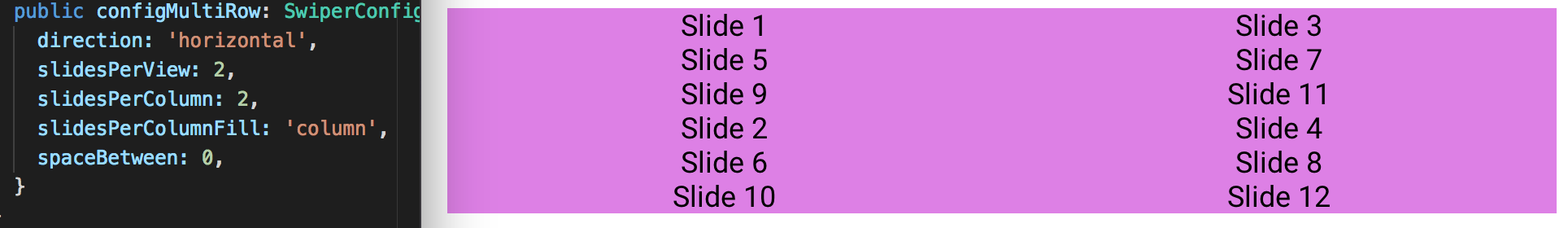 slidesPerColumn working strangely when used with slidesPerColumnFill = ‘column' · Issue #2332 ...