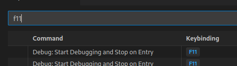 f11 assigned wrongly to debugger · Issue #165546 · microsoft/vscode · GitHub