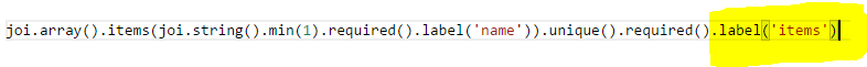 Not able to add labels while validating array when it is required · Issue #1368 · hapijs/joi ...