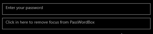 PasswordBox "show text button" missing after losing/regaining focus · Issue #1224 · microsoft ...