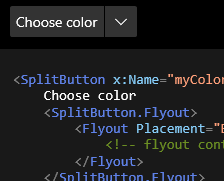 Reveal on SplitButton missing after flyout close · Issue #1310 · microsoft/microsoft-ui-xaml ...