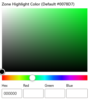 Zone Highlight Color picker does not fill fields correctly · Issue #460 ...